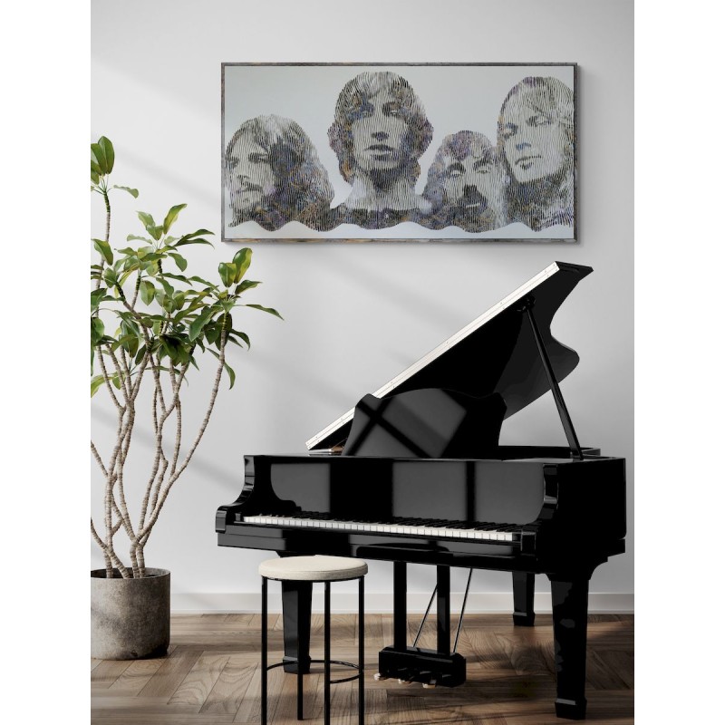 oeuvre d'art peinture sculpture sur toile pop art creation de Pink Floyd